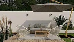 Aménagement terrasse & balcon - Déco extérieure en 3D | Rhinov